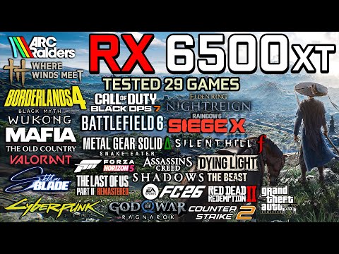 RX 6500 XT in late 2025 : Test in 29 Games - Gaming Test in 2025
