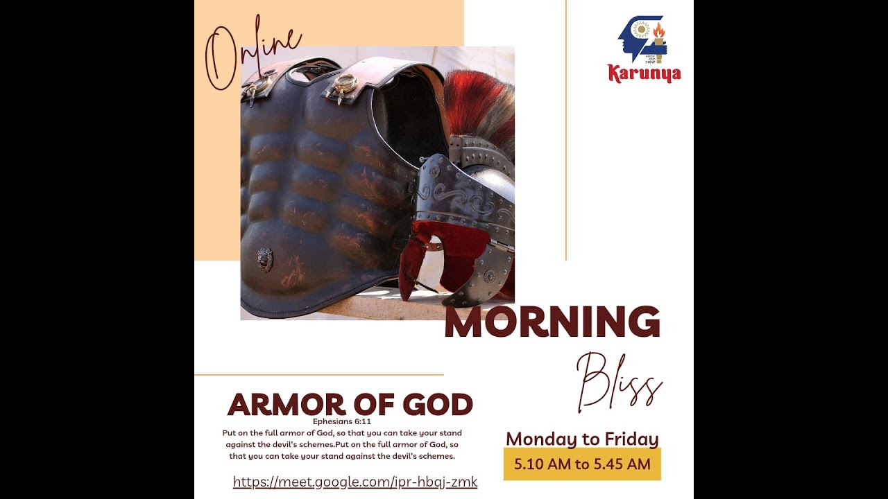 Morning Bliss | Armor of God | 28th October 2025 - YouTube