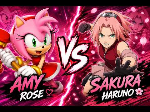 super smash bros cmc v8- amy rose vs sakura haruno