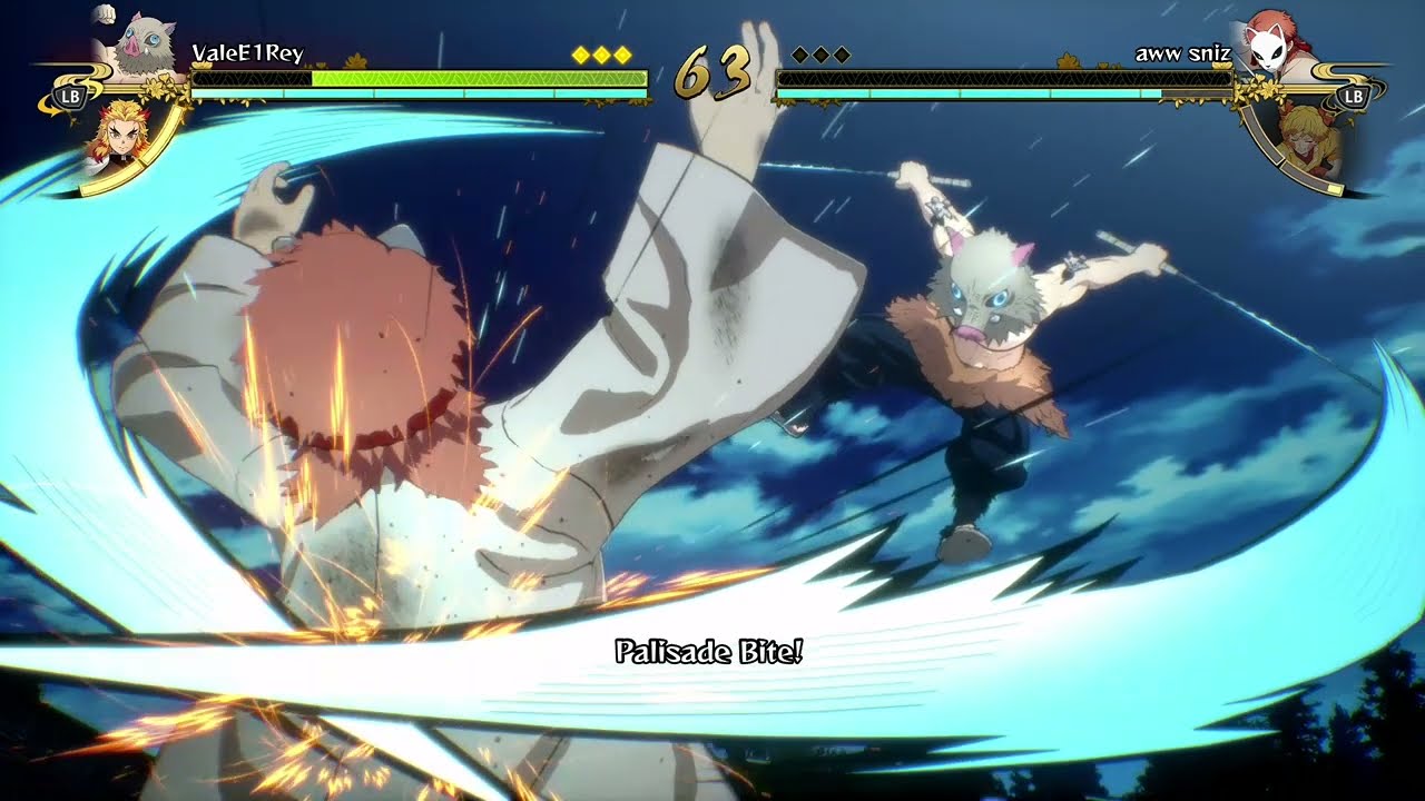 Beast Breathing "Sixth Fang" Pailsade Bite | Demon Slayer: Hinokami ...