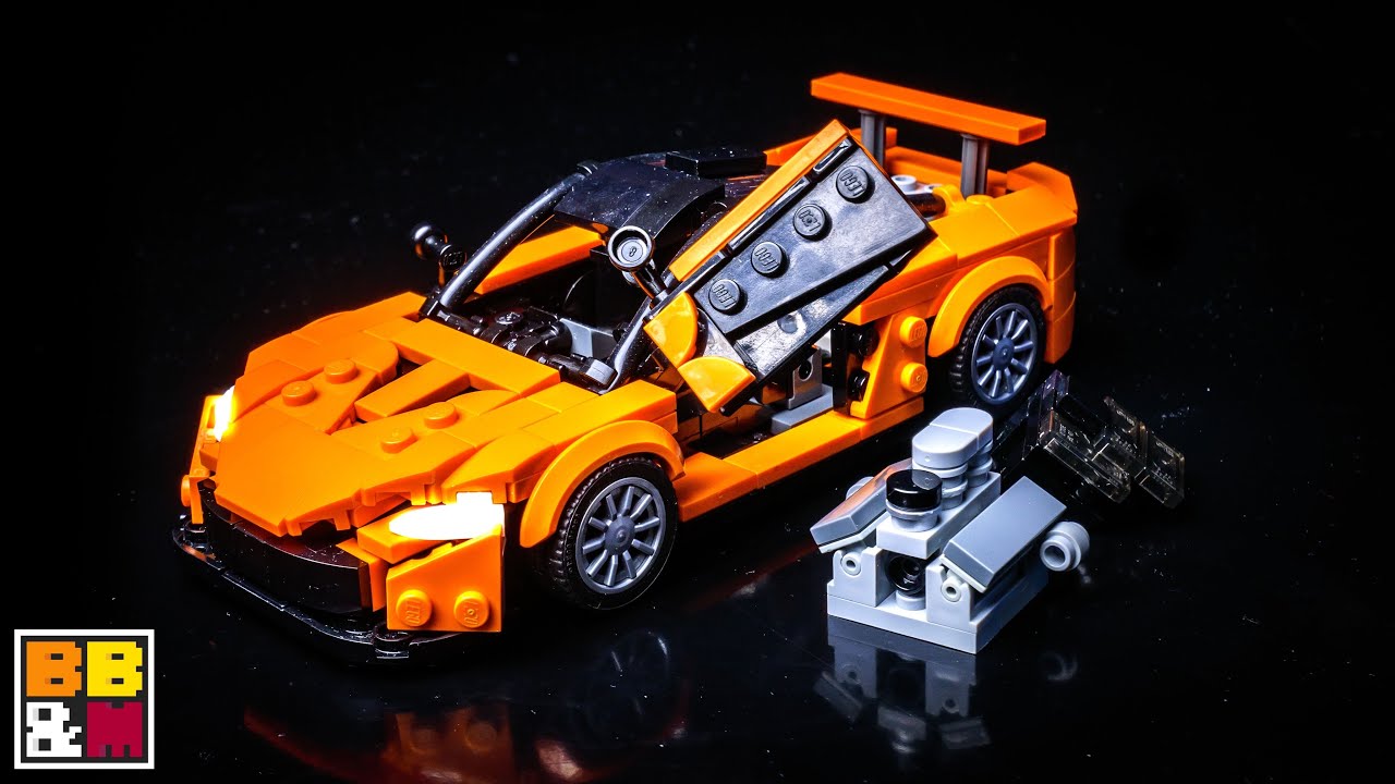 How I Recreated Mclaren P1 in LEGO | Retractable Spoiler, Butterfly ...