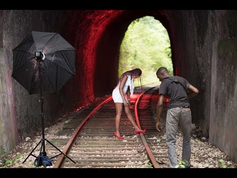 Old Train line Behind the scenes photo shoot with Ad600 and flashpoint ...