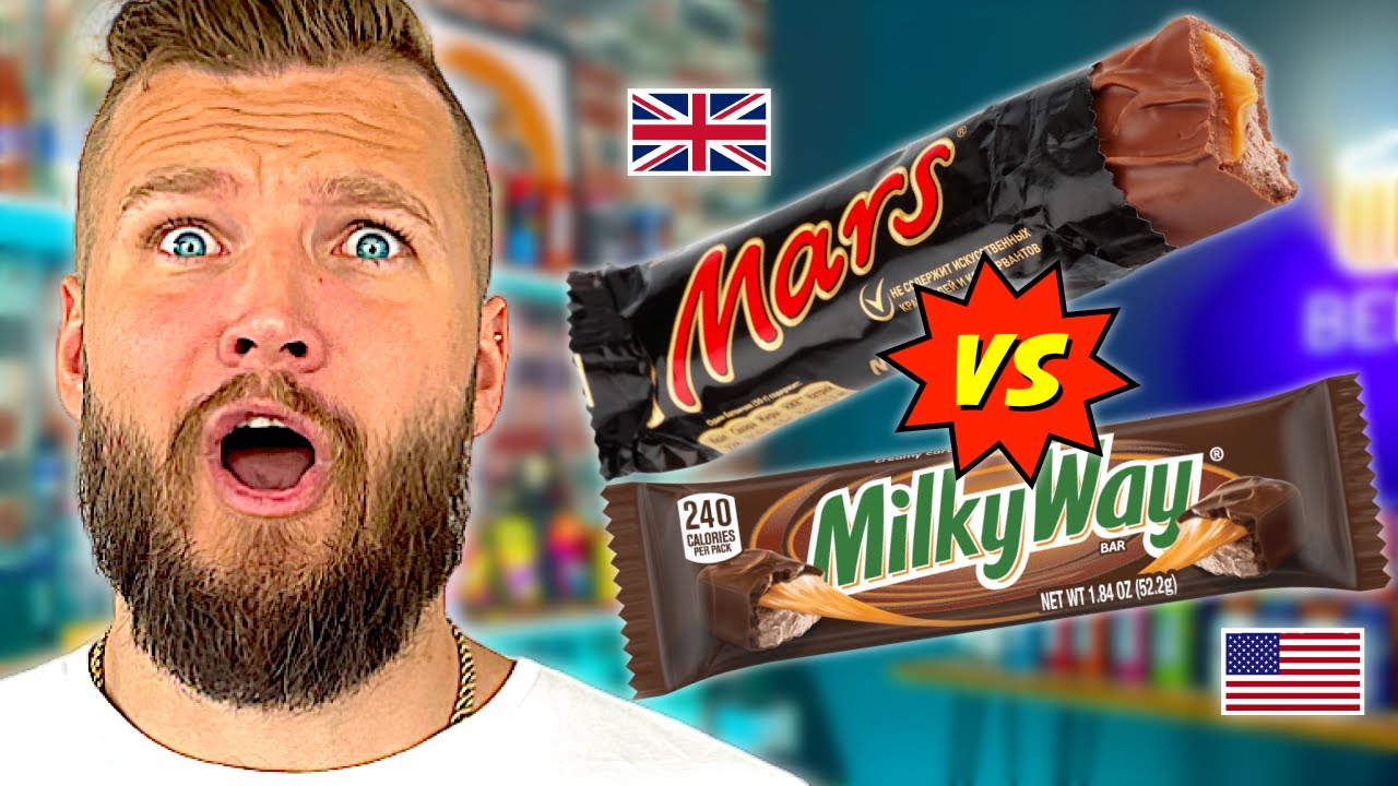 USA vs UK Snacks! (Lays vs Walkers, Fanta, Milky Way vs Mars, & More ...