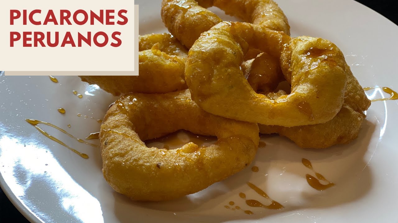 Picarones Peruanos con miel de chancaca Recetas Altoque! - YouTube