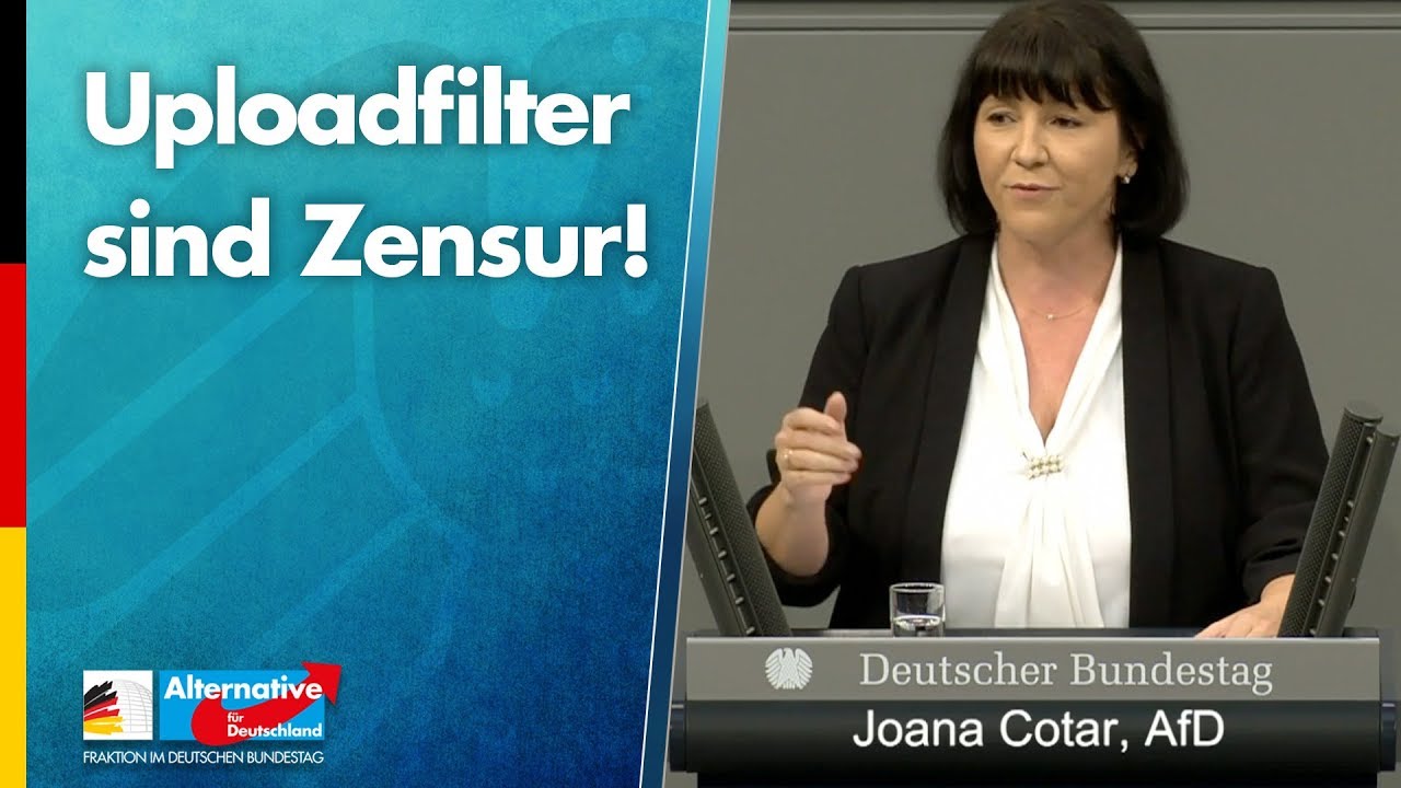 Uploadfilter sind Zensur! - Joana Cotar - AfD-Fraktion im Bundestag ...