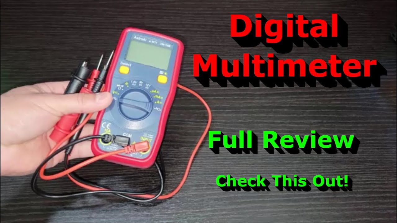 Digital Multimeter - Full Review - Awesome Voltage Tester! - YouTube