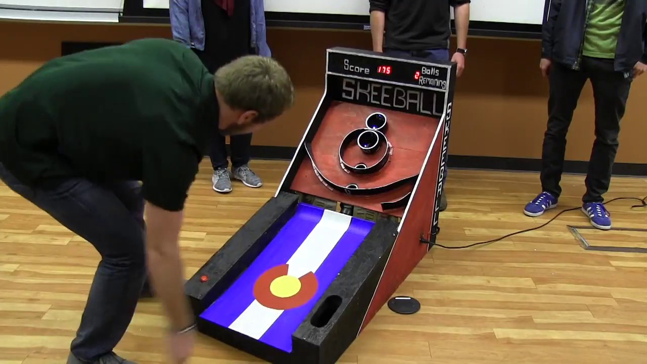 Skeeball Game - Mechatronics Project - Fall, 2017 - YouTube