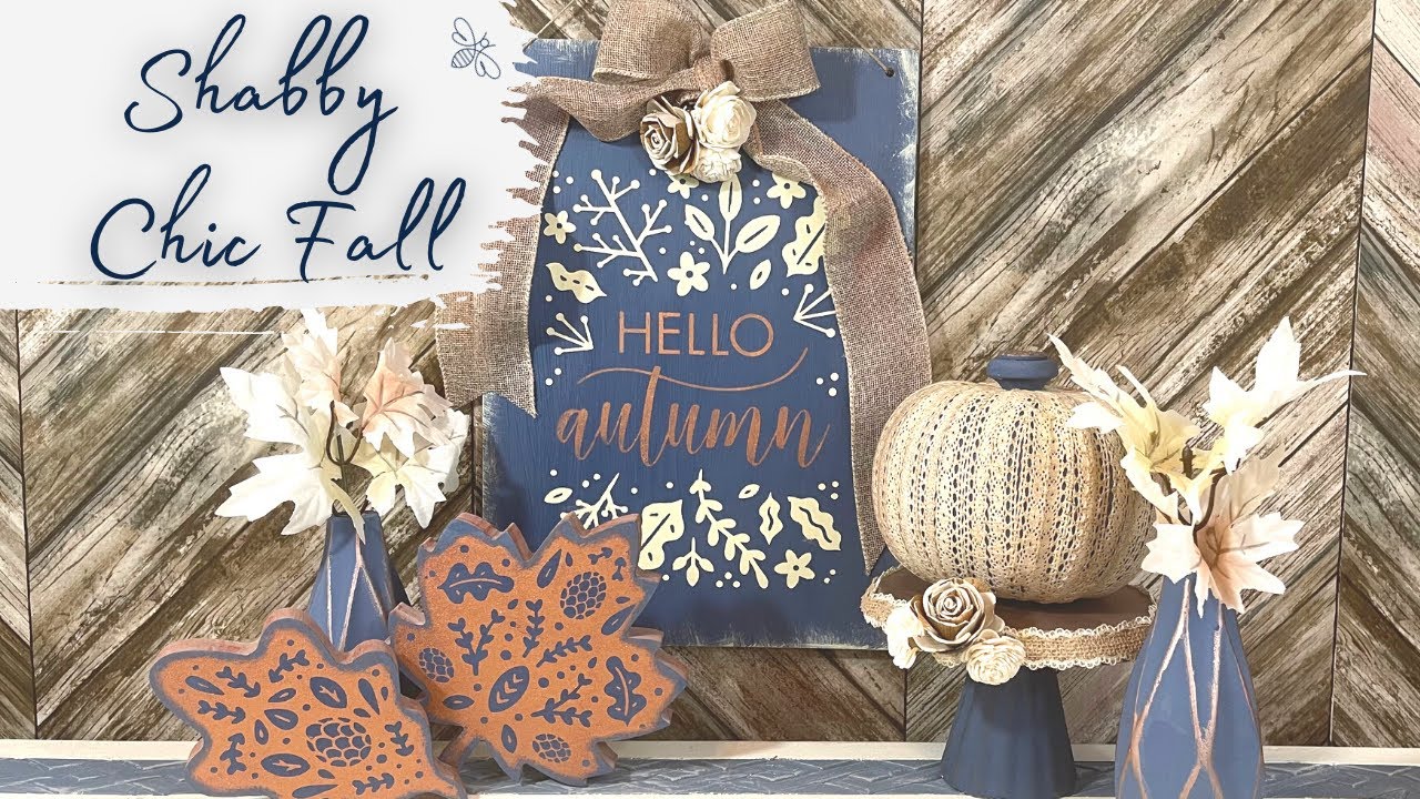 Shabby Chic Fall Decor Crafts || High End Shabby Chic Crafts || Wow ...
