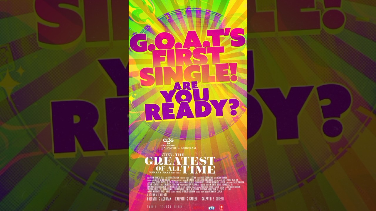 Goat First Single Official Update | Thalapathy Vijay | Venkat Prabhu # ...