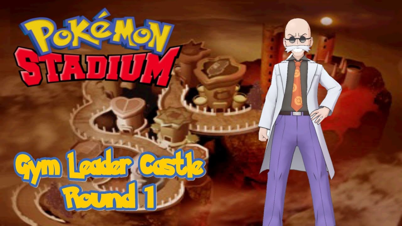 Pokémon Stadium - Gym Leader Castle Round 1 - Battling Blaine for the ...