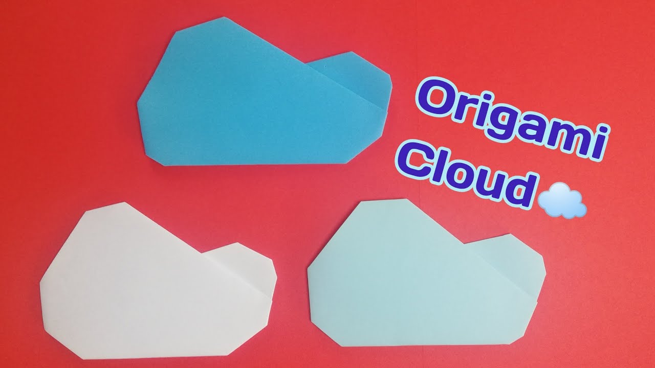 Origami cloud ☁️💙 - YouTube