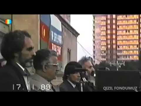Azərbaycan Himninin İlk Səslənişi Bakı Azadlıq Meydanı
