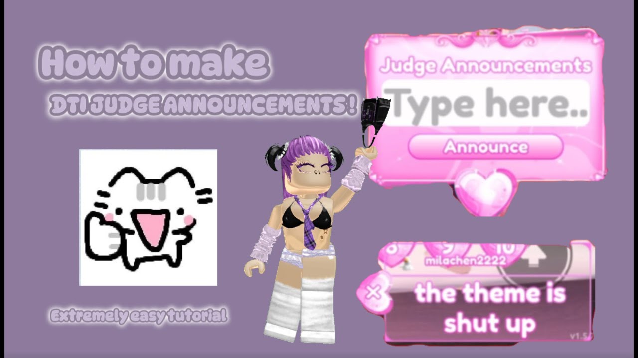How to make DTI judge announcements ! // Easy & fast tutorial - YouTube
