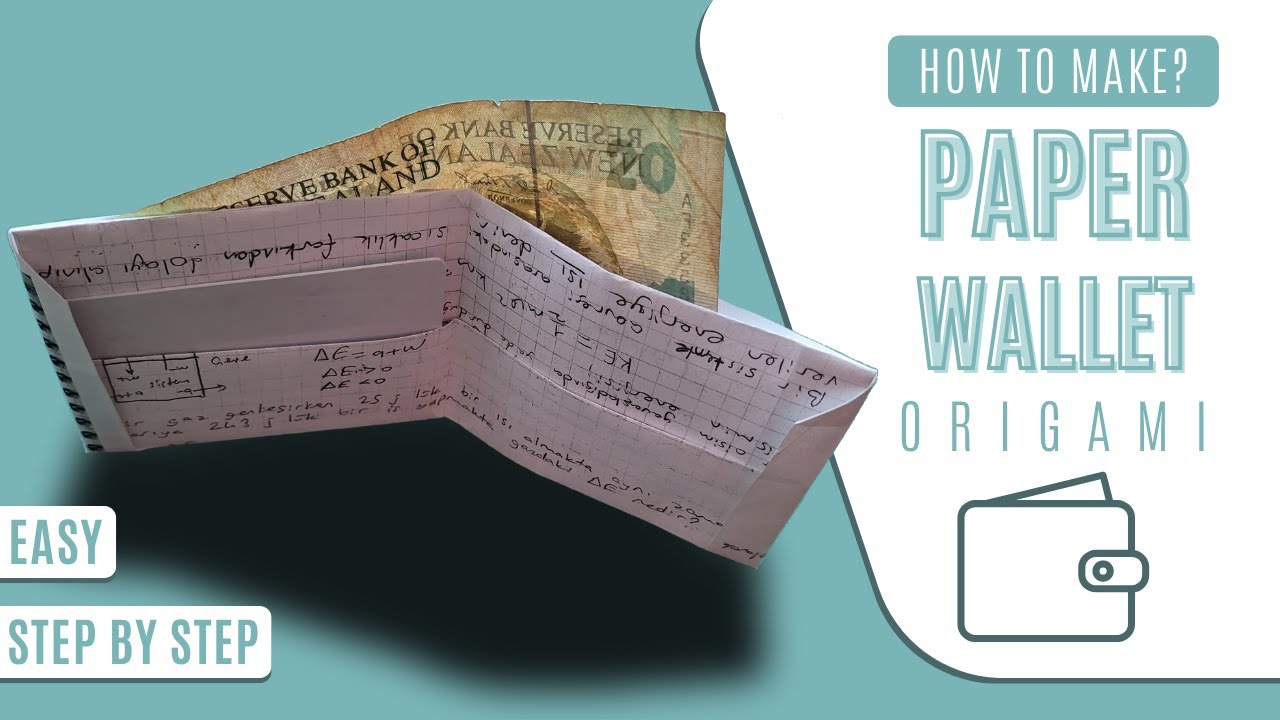 How to Make a Paper Wallet- Origami Wallet - YouTube