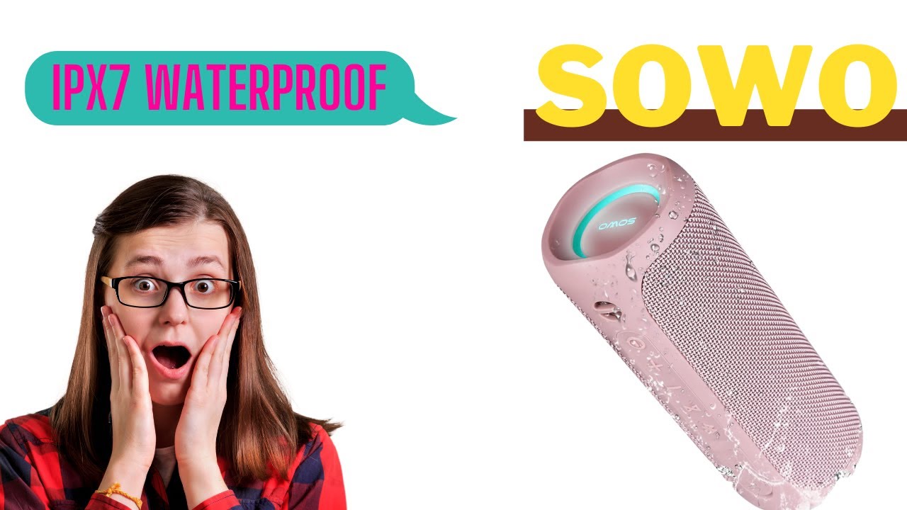 SOWO IPX7 Waterproof Portable Wireless Speaker | Bluetooth Speaker ...