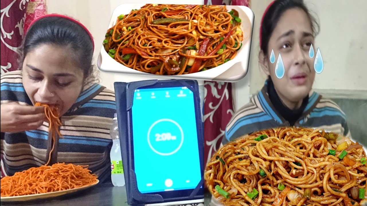 CHOW MEIN EATING CHALLENGE | Chinese Noodles Eating Competition | Food ...