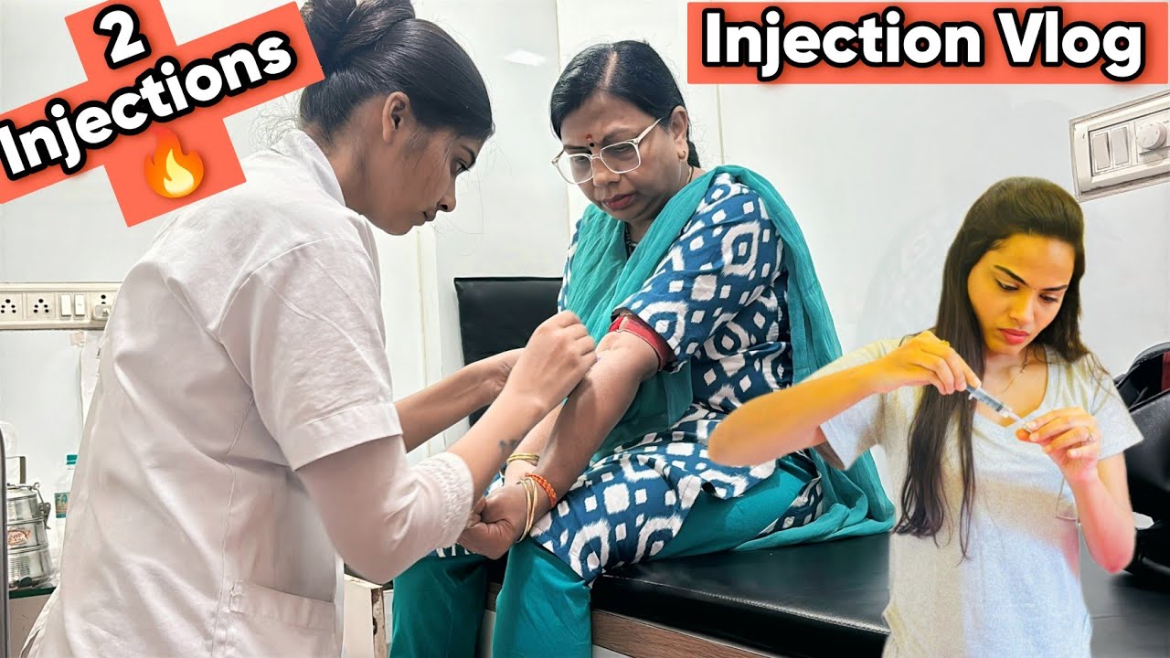 2 INJECTION Ek Saath! 😱 Hospital Sugar Test Injection wala video new ...