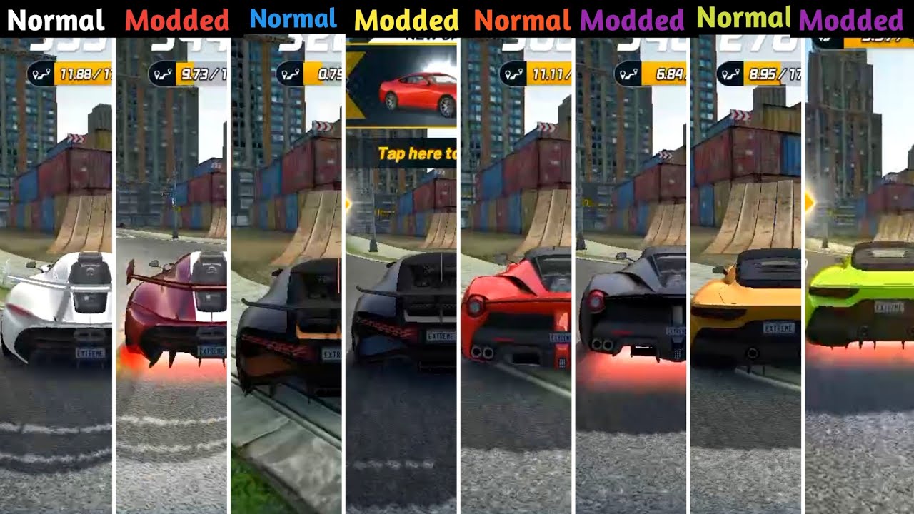 All Normal vs Modded Cars Jumped! 😮 || PART 3 || Extreme Car Driving ...