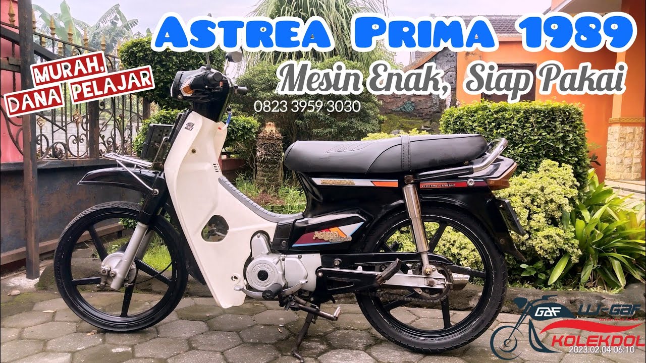 DANA PELAJAR, HONDA ASTREA PRIMA 1989, PAJAK HIDUP, SIAP PAKAI & MURAH - YouTube