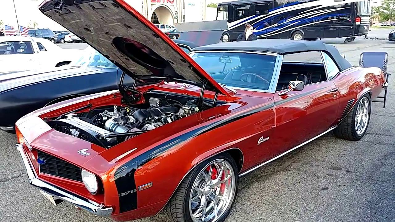 1969 CHEVROLET CAMARO CONVERTIBLE LS3 ENGINE - YouTube