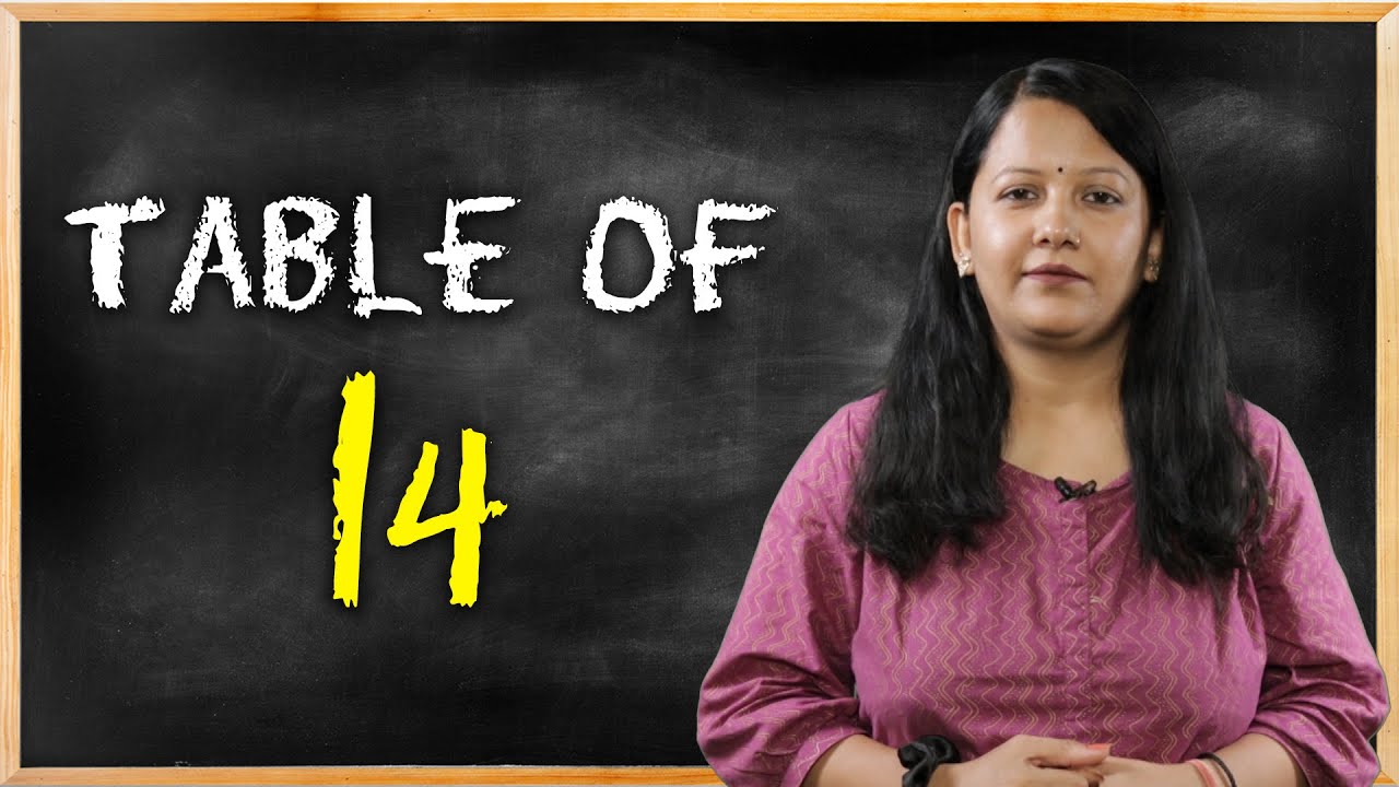 Table of 14 | Learn Multiplication - Table of 14 x 1 = 14 | Times Table | E-learning Studio ...