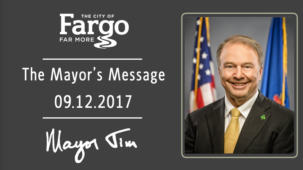 The Mayor's Message - September 12, 2017 - YouTube