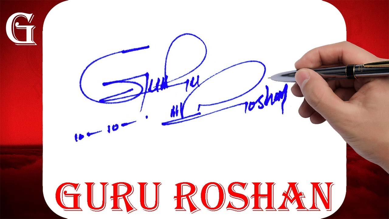 Guru Roshan Name Signature Style - G Signature Style - Signature Style ...
