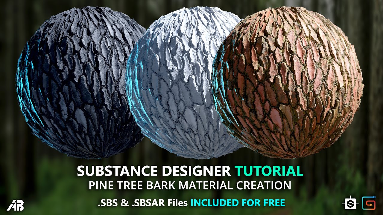 Substance Designer Tutorial - Pine Tree Bark Creation - YouTube