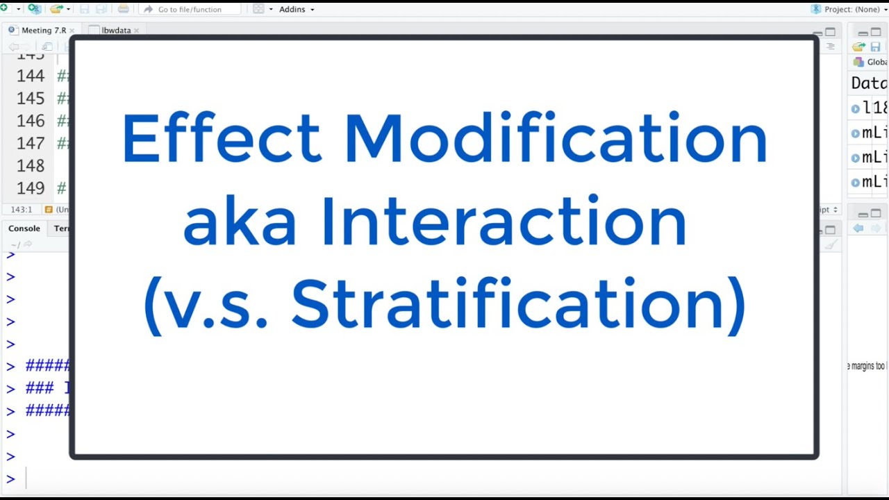 7.4 Effect Modification in R: Calculating Odds Ratios and Comparing ...