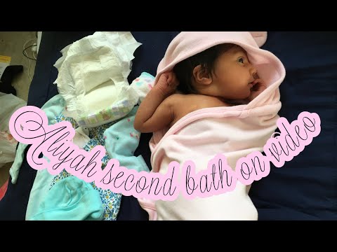 16|| teen mom •  Aliyah second bath on video 💕