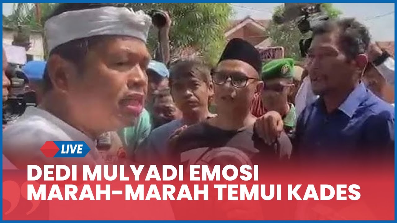 🔴 Dedi Mulyadi Emosi Marah-marah Temui Kades Srijaya Buntut ...
