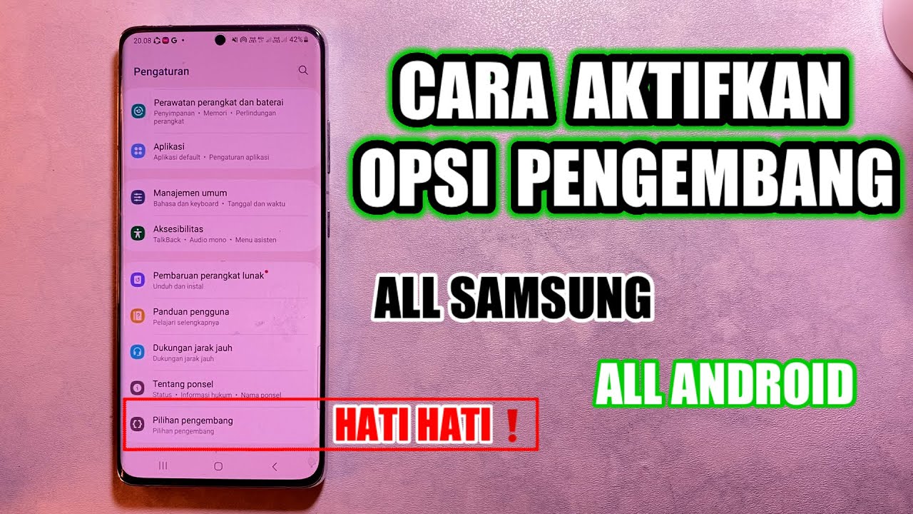 Cara Aktifkan Opsi Pengembang Android Semua Hp Samsung - YouTube