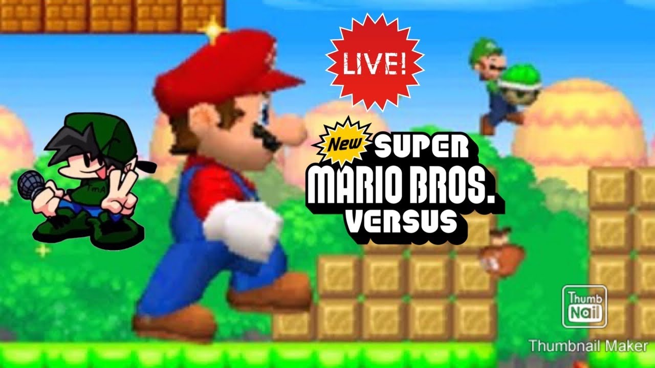 New Super Mario Bros Versus Live Stream Playing with Viewers - YouTube