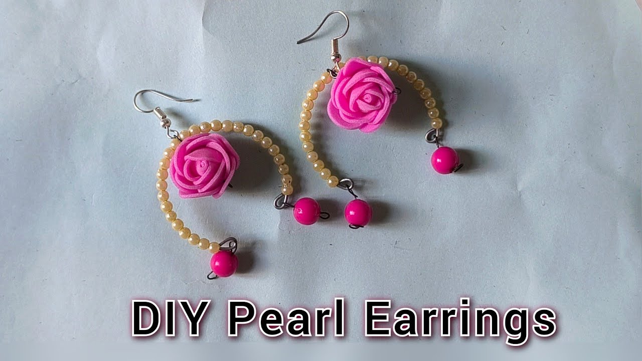 How To Make Handmade Earrings ( Jhumka) At Home / DIY Earrings Making ...