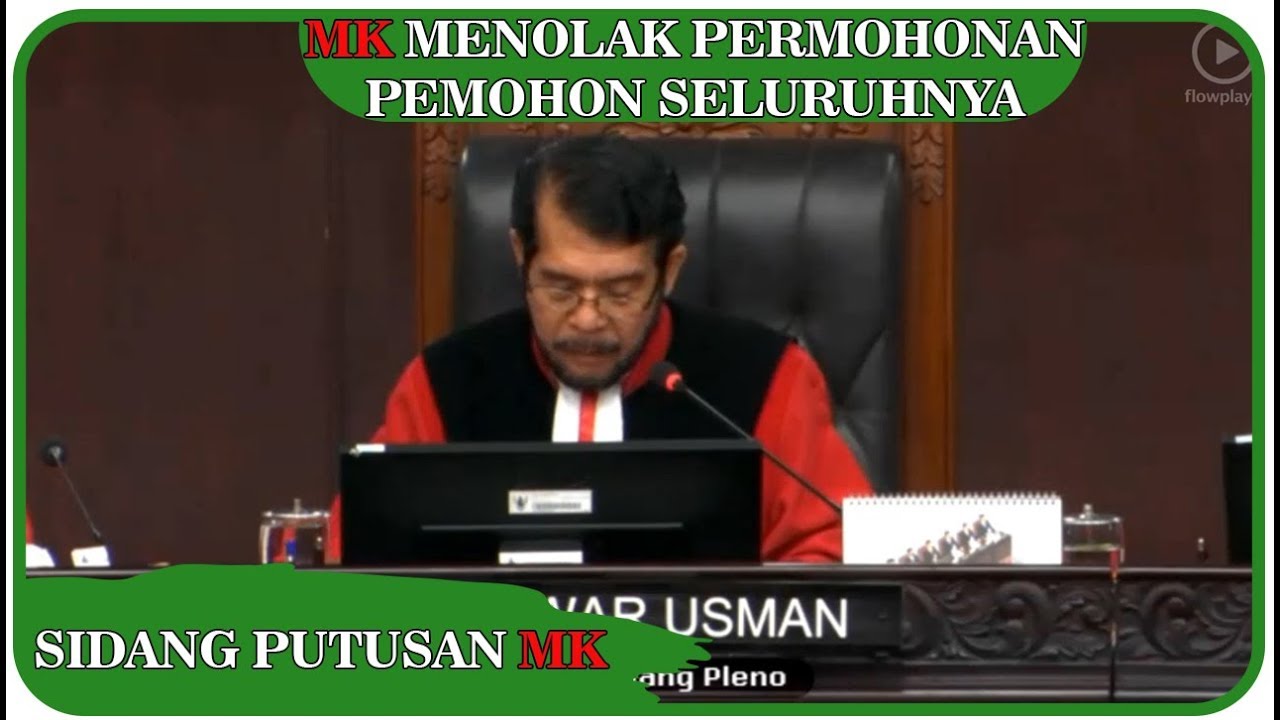 SELESAI, SIDANG PUTUSAN MK PILKADA BOLMUT 2018 - YouTube