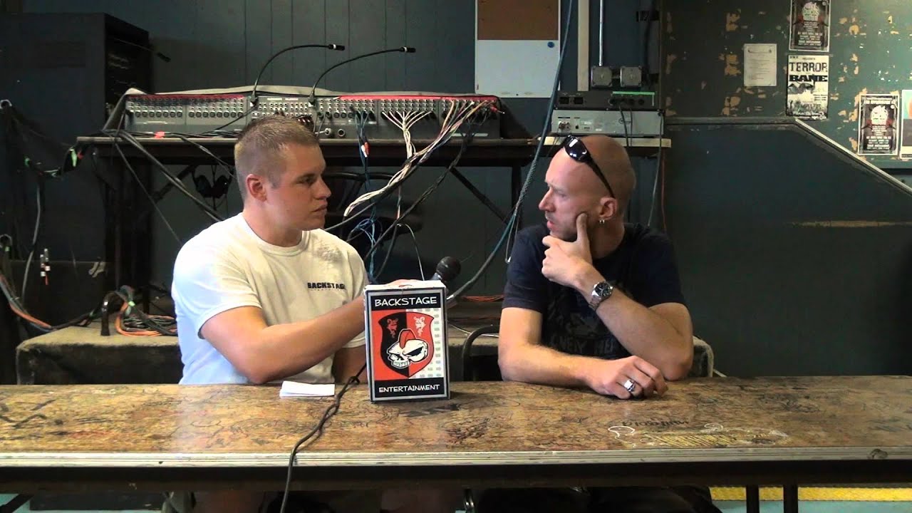 Jon Larsen - Volbeat Interview at Sokol Auditorium - Backstage ...