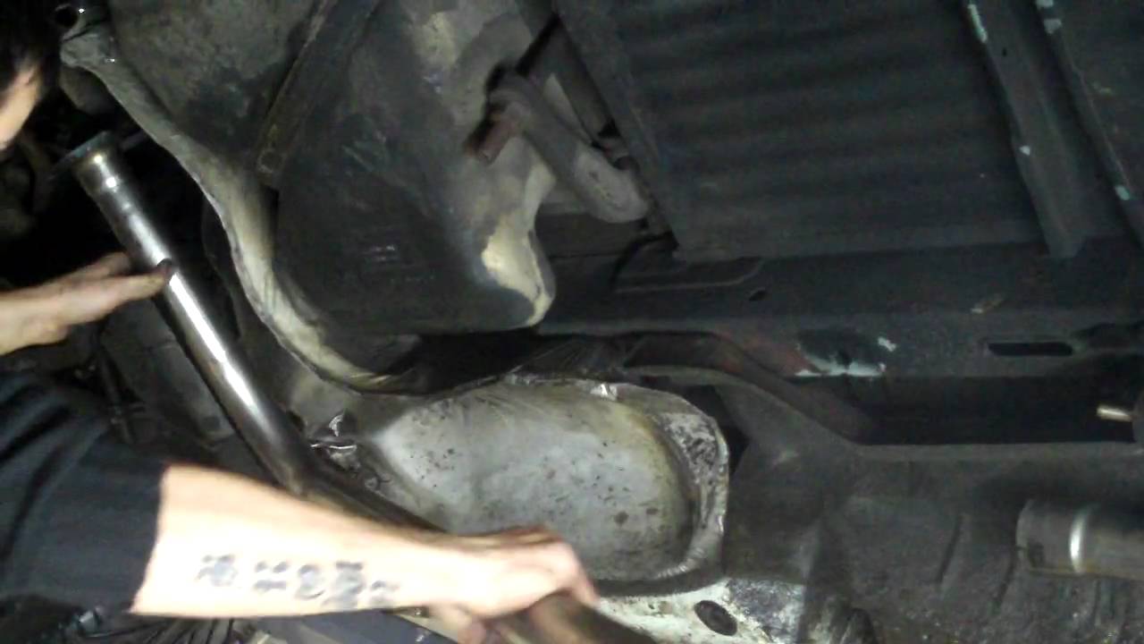 vw t4 decat fitting - YouTube