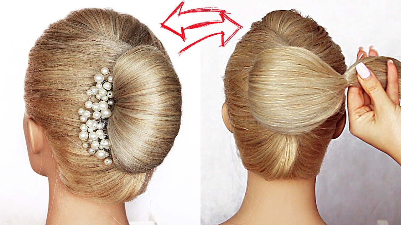 😱 EASY French Roll/Twist Updo! 😱 Super simple & perfect for long ...