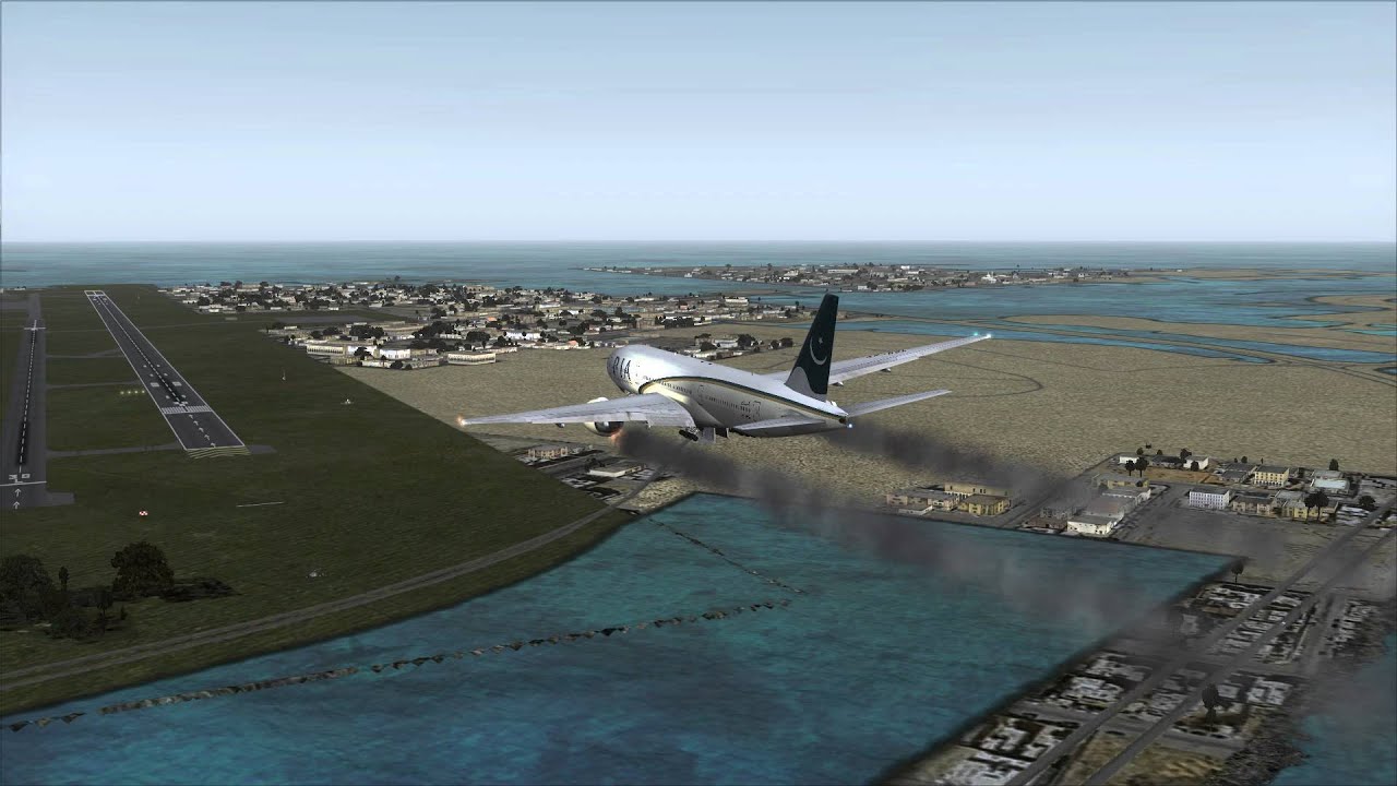 Flight Disaster! Engine Fire! PIA 777-200 Emergency Landing Bahrain ...