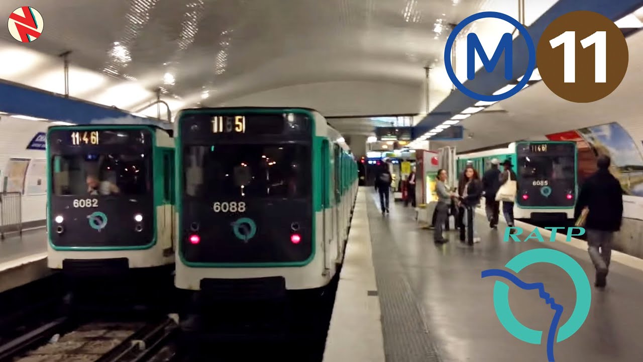 Movimiento y Maniobreo de MP-59 en Châtelet, Línea 11. - YouTube
