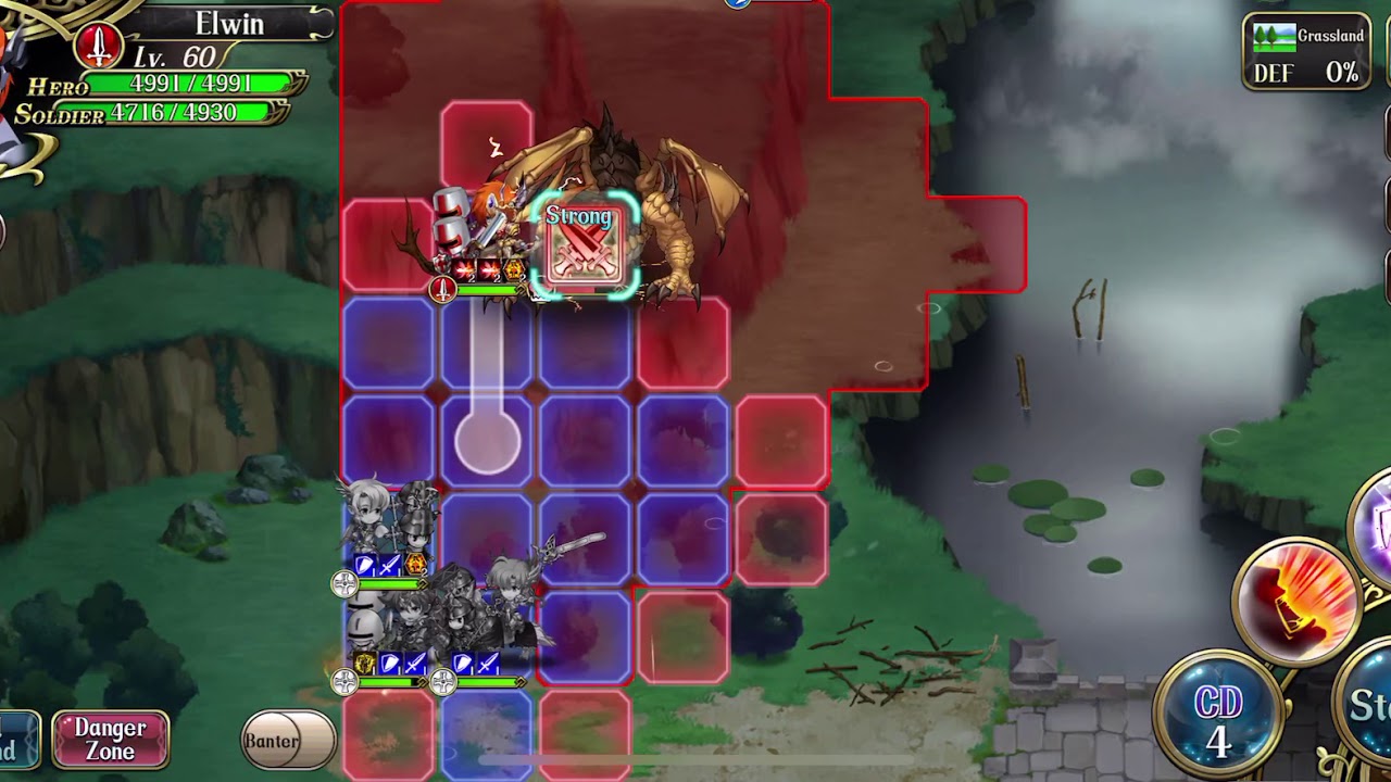 LV 65 THUNDER DRAGON CLEAR w ELWIN - Langrisser - No Buff Guide - YouTube