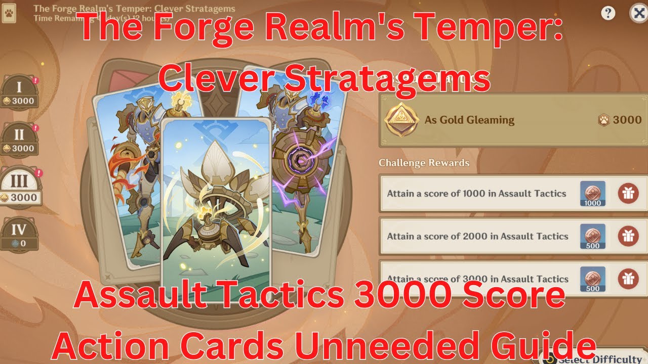 The Forge Realm's Temper: Clever Stratagems: Assault Tactics 3000 Score ...
