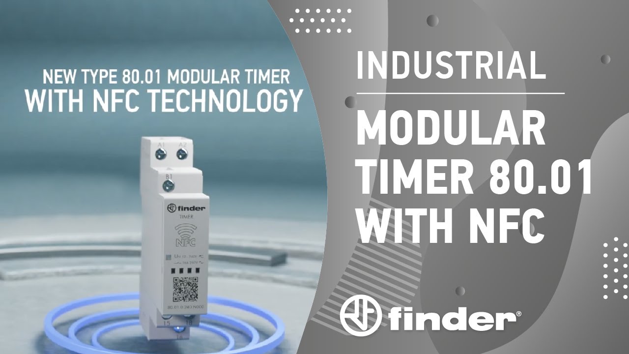Modular Timer Type 80.01 with NFC technology - YouTube