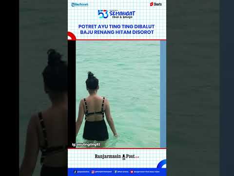 Potret Ayu Ting Ting Dibalut Baju Renang Hitam Disorot, Efek Pesta Ultah Umi Kalsum di Pantai