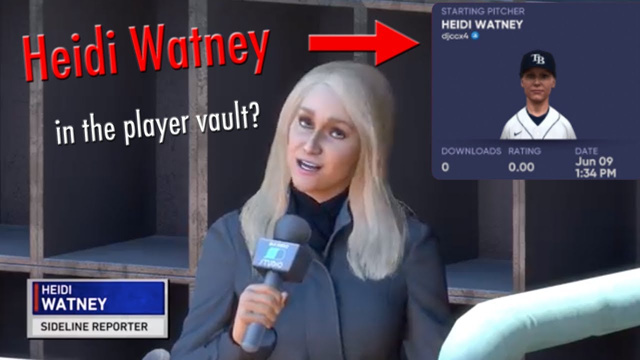 Heidi Watney in the Player Vault? - MLB the Show 21 Glitch - YouTube