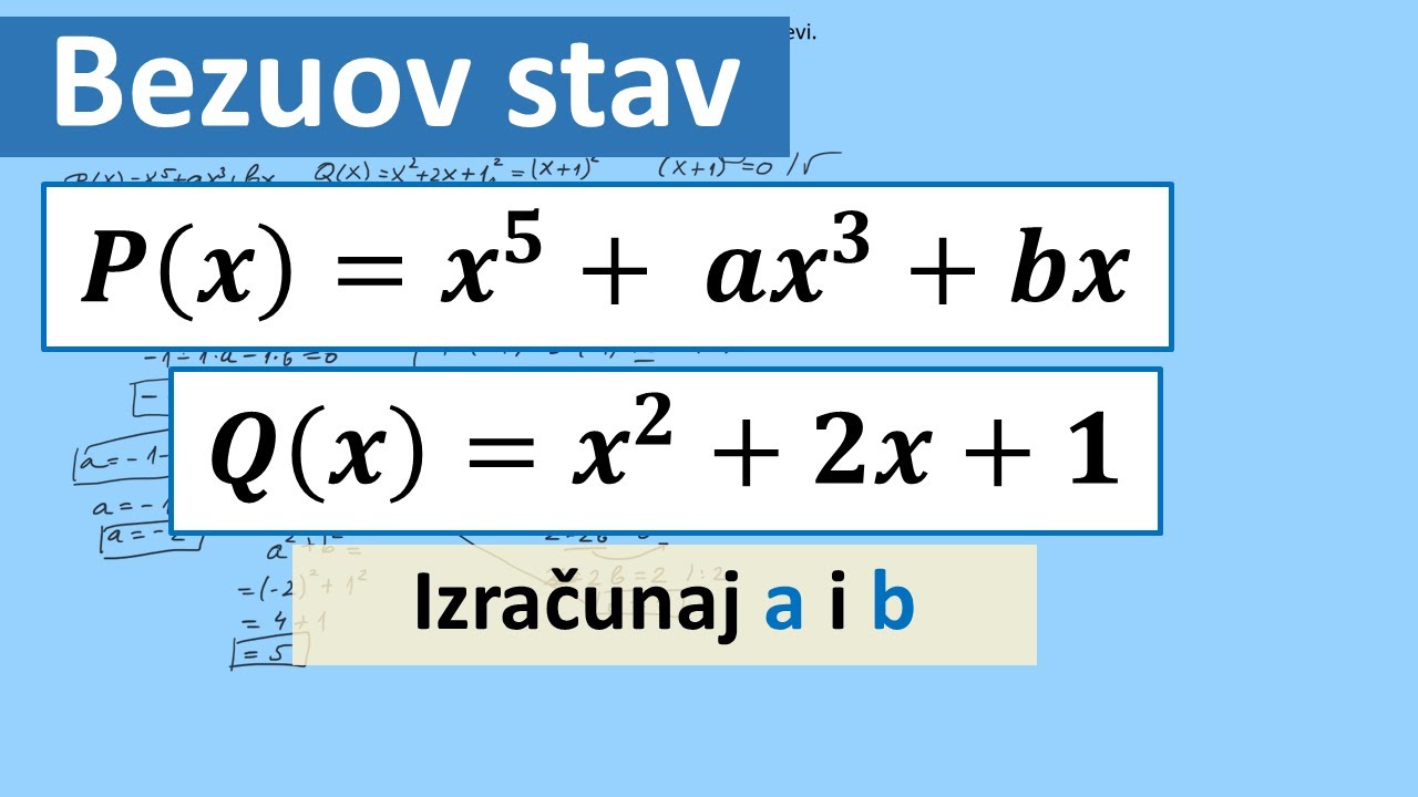 Bezuov stav zadaci. Izvod polinoma - YouTube