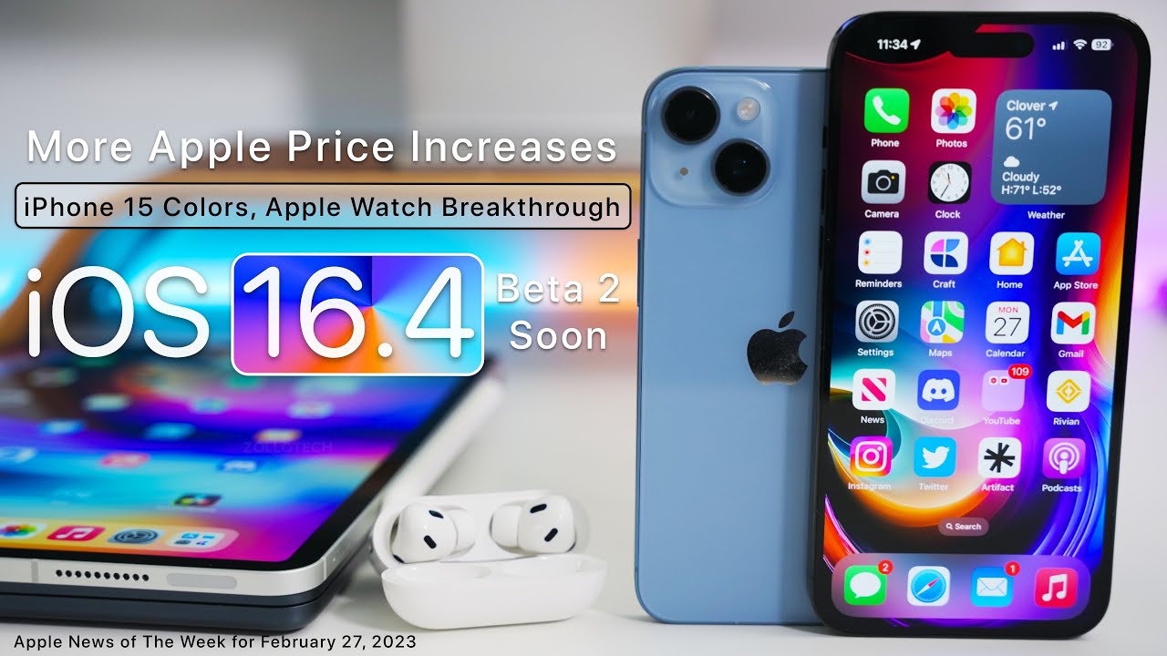 More Future Apple Price Increases, iOS 16.5, iOS 16.4, Red iPhone 15 ...