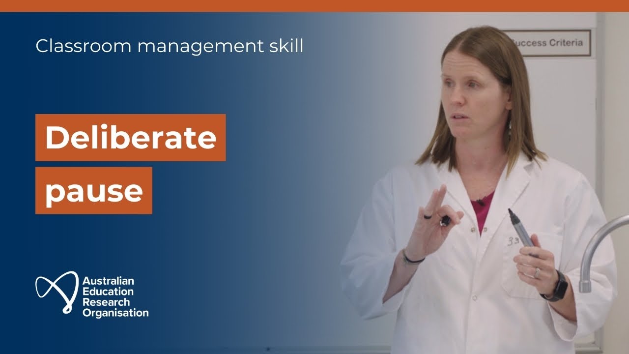 Deliberate pause: Classroom management skill - YouTube