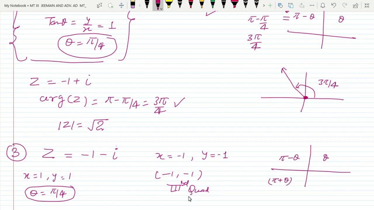 2 Complex Number (modulus,argument,polar Form Of A Complex Number
