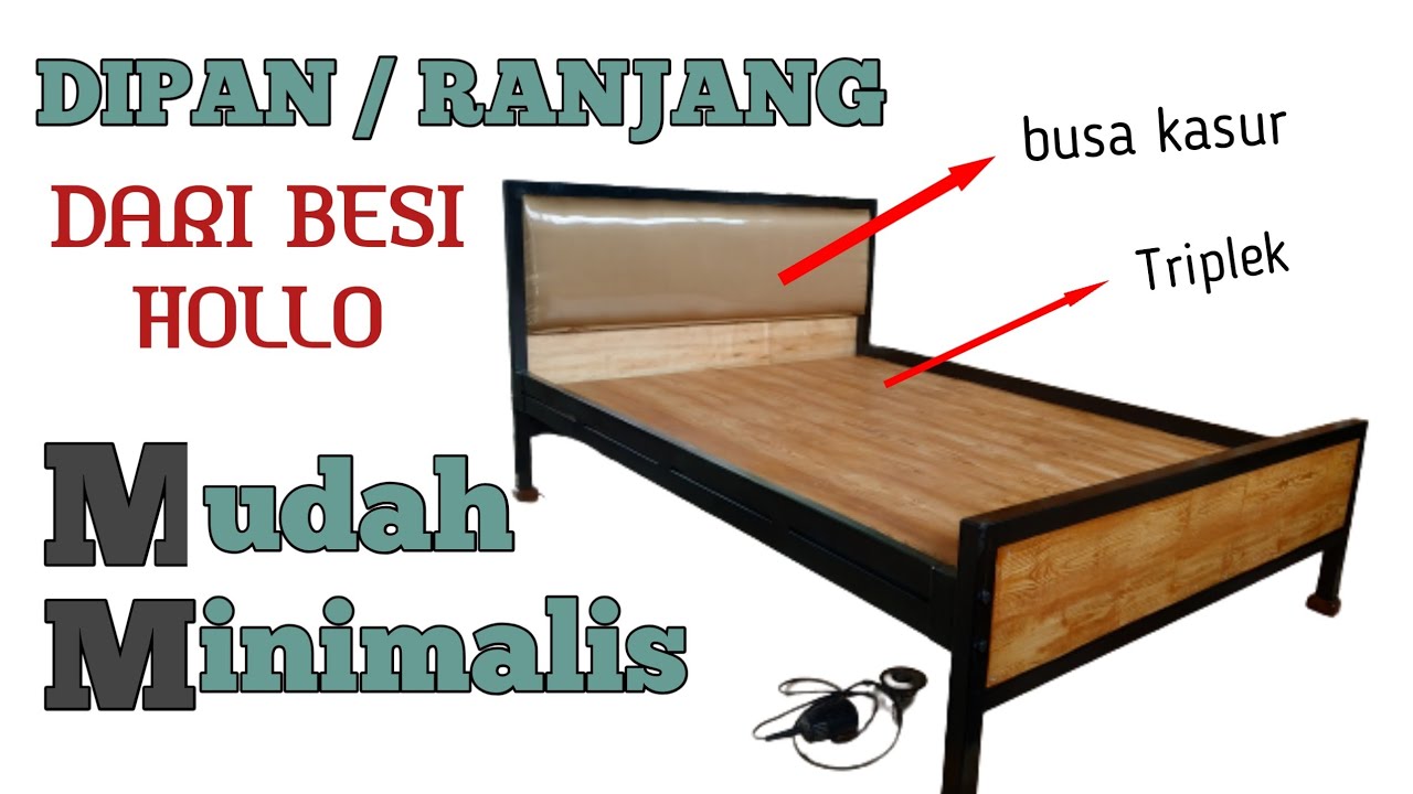 cara buat dipan - ranjang spring bed minimalis dari besi hollo dan ...